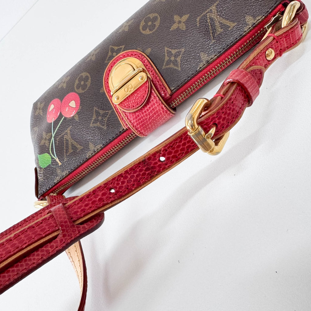 LOUIS VUITTON LV x Takashi Murakami Collab 2005 Monogram Cherry Mon ...